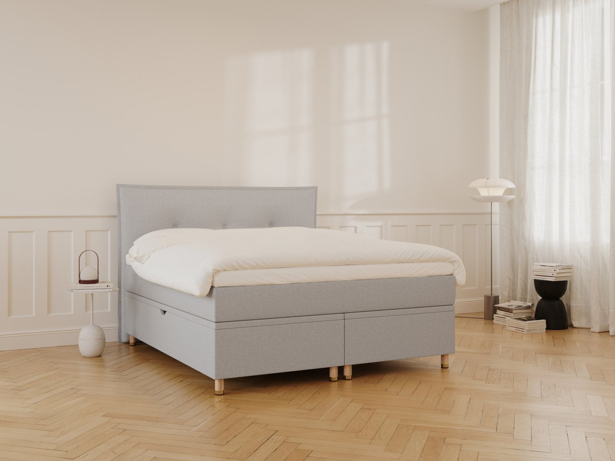 Alva Nordlys Grande | 160x200 | Lys grå